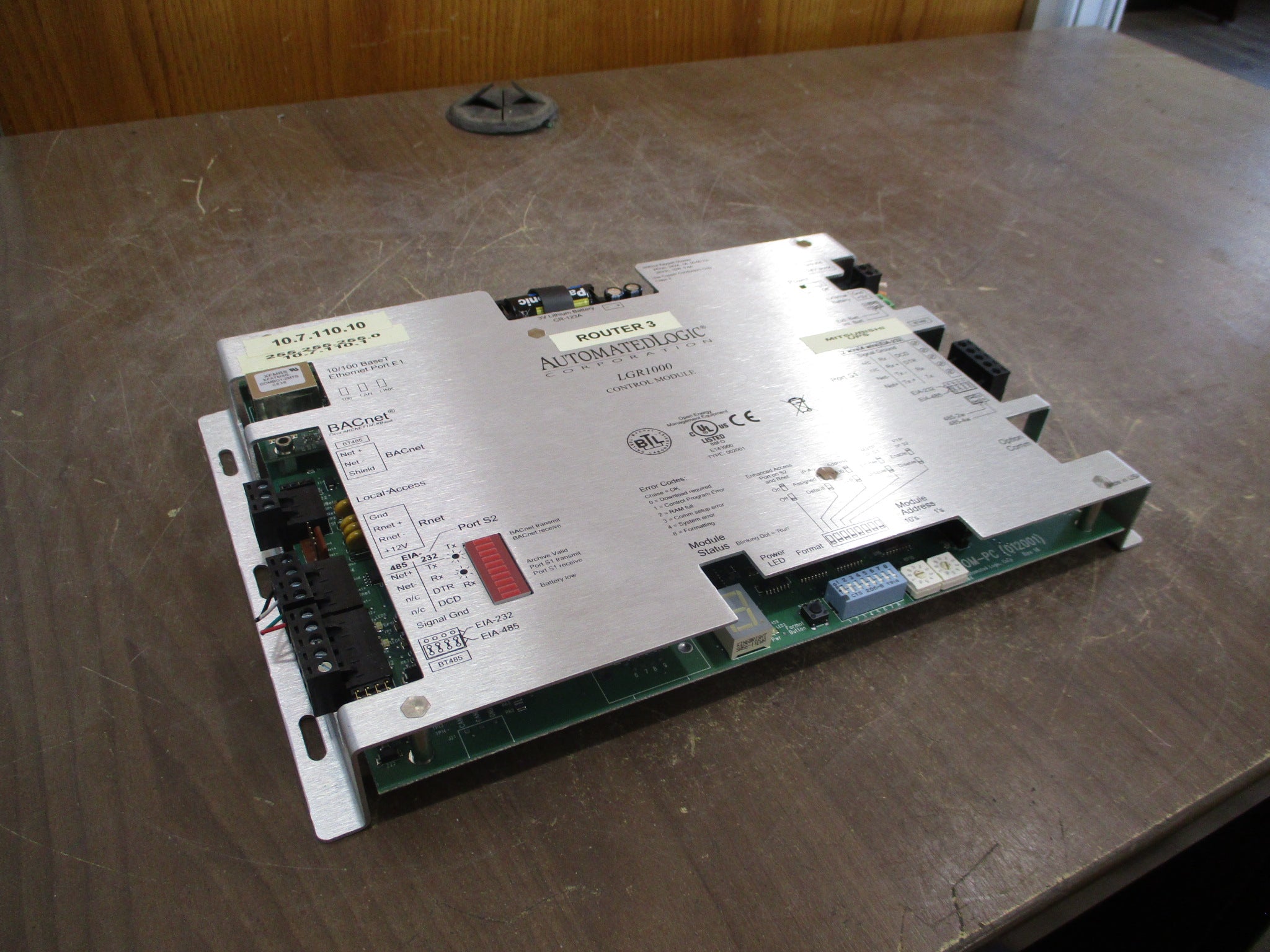 Automated Logic Control Module LGR1000 Used