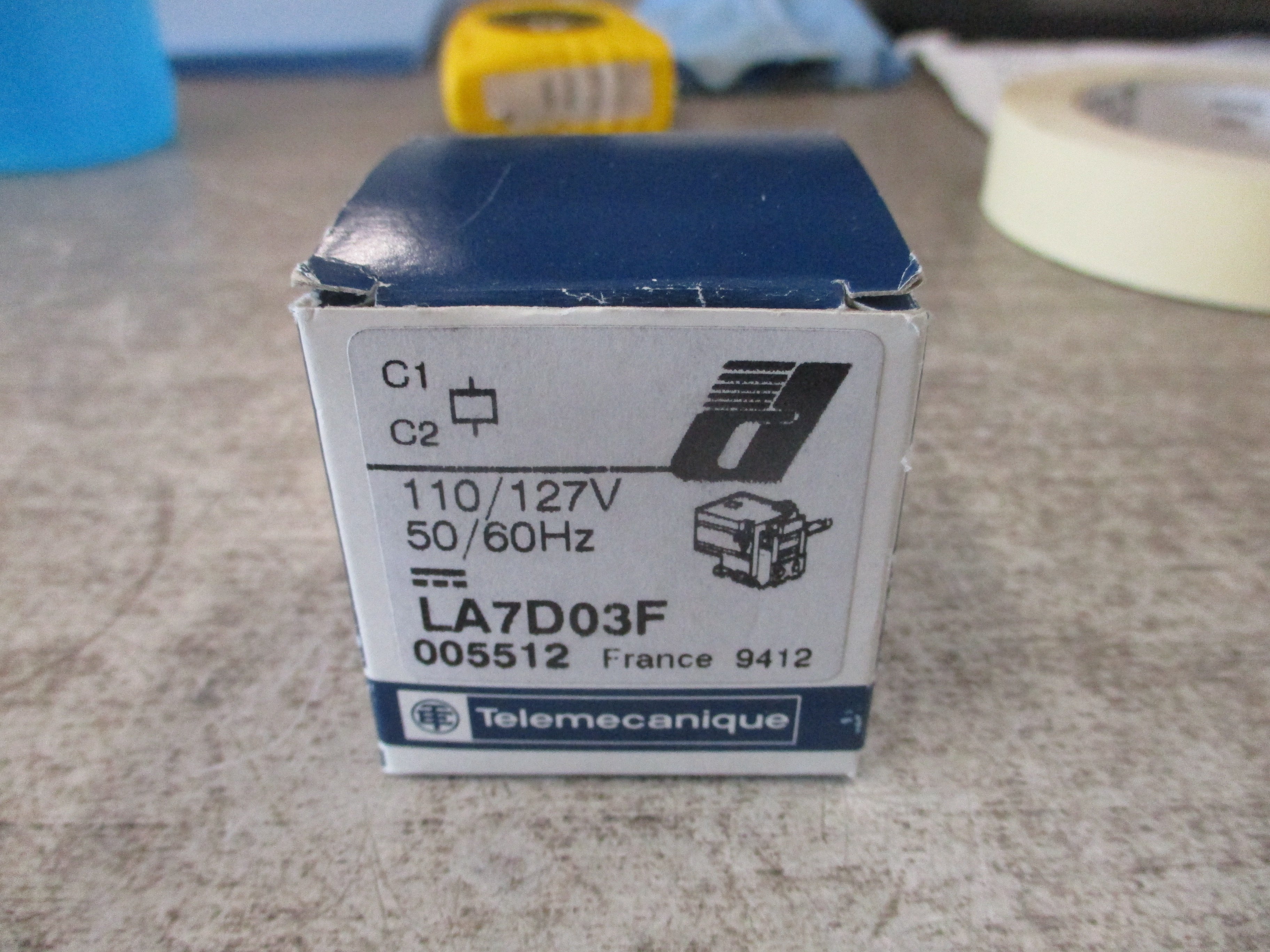 Telemecanique Remote Tripping Overload Relay LA7D03F 50/60Hz New Surpl