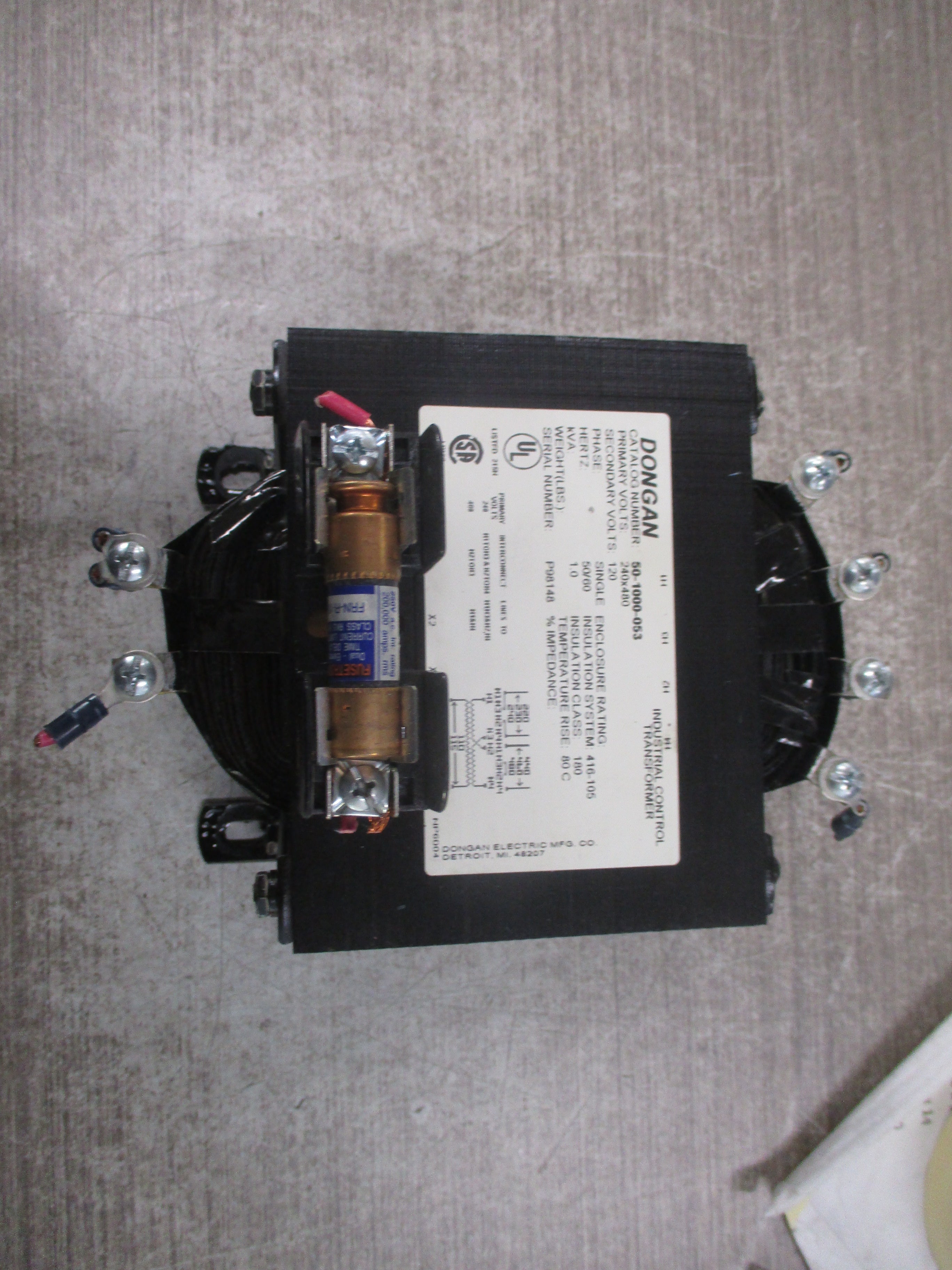 Dongan Control Transformer 50-1000-053 1KVA Pri: 240/480V Sec: 120V 50