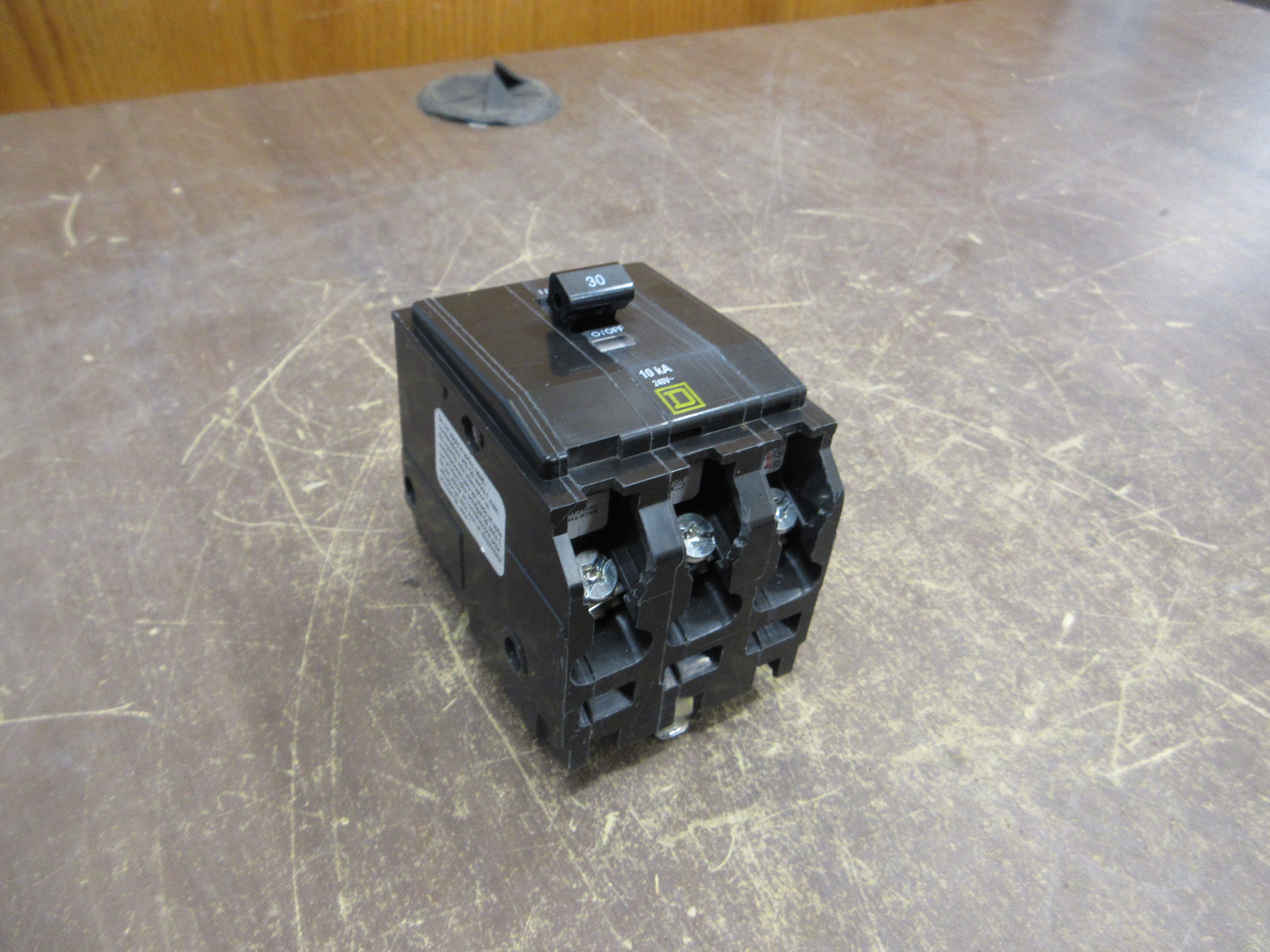 Square D Bolt-On Circuit Breaker QOB330 240V 30A 3P Used