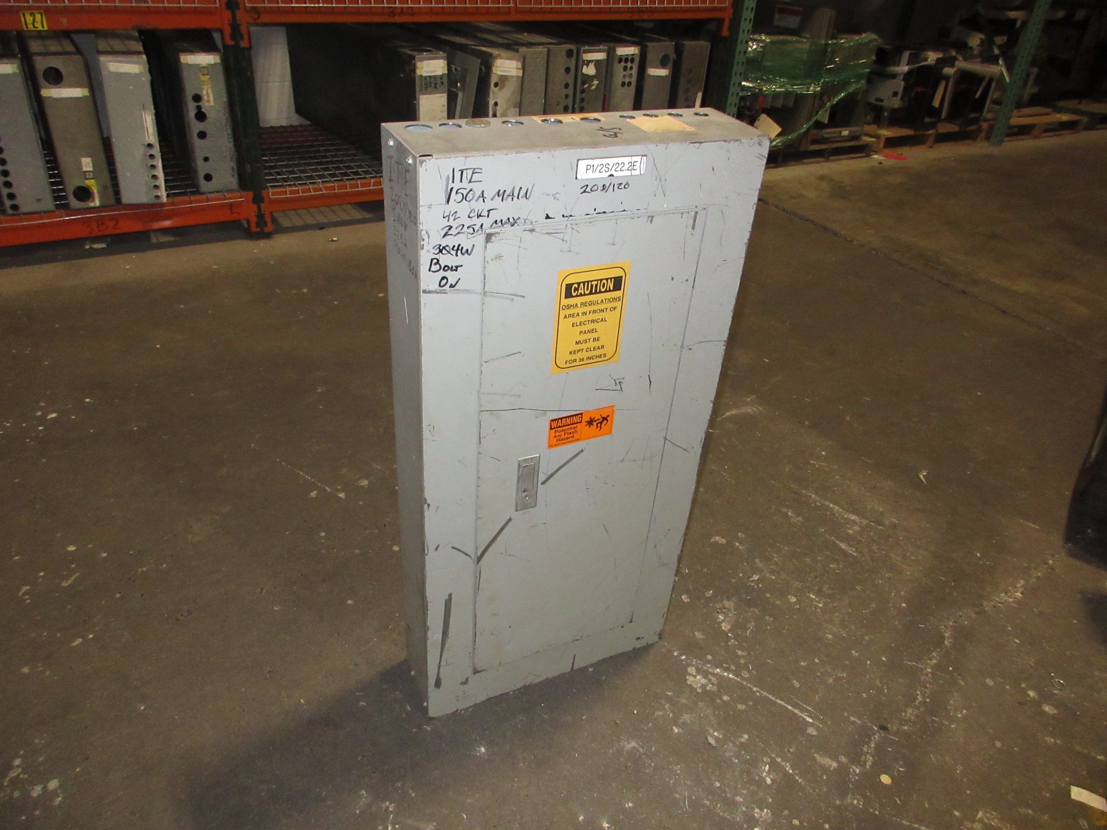 ITE Main Breaker Circuit Breaker Panel UBA42-24B 225A Max 208Y/120V 3P