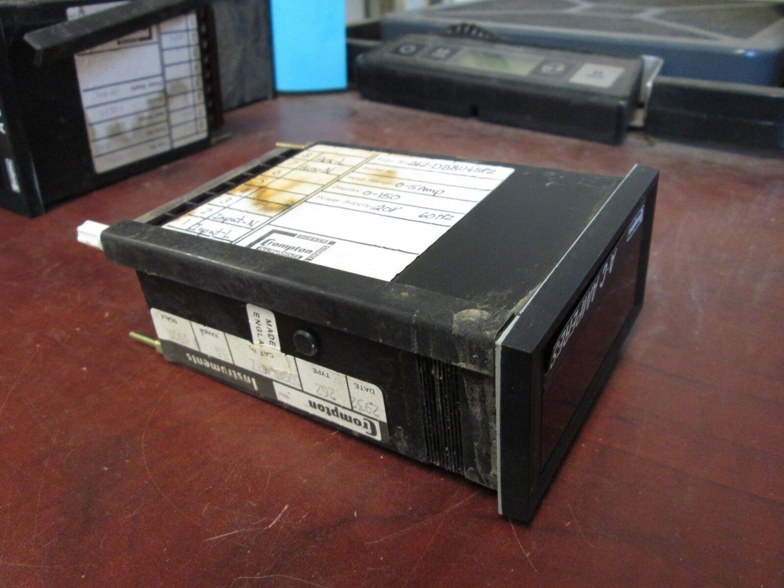 Crompton Digital Meter 262 DDBULSPZ 5A Range .150A Scale Used