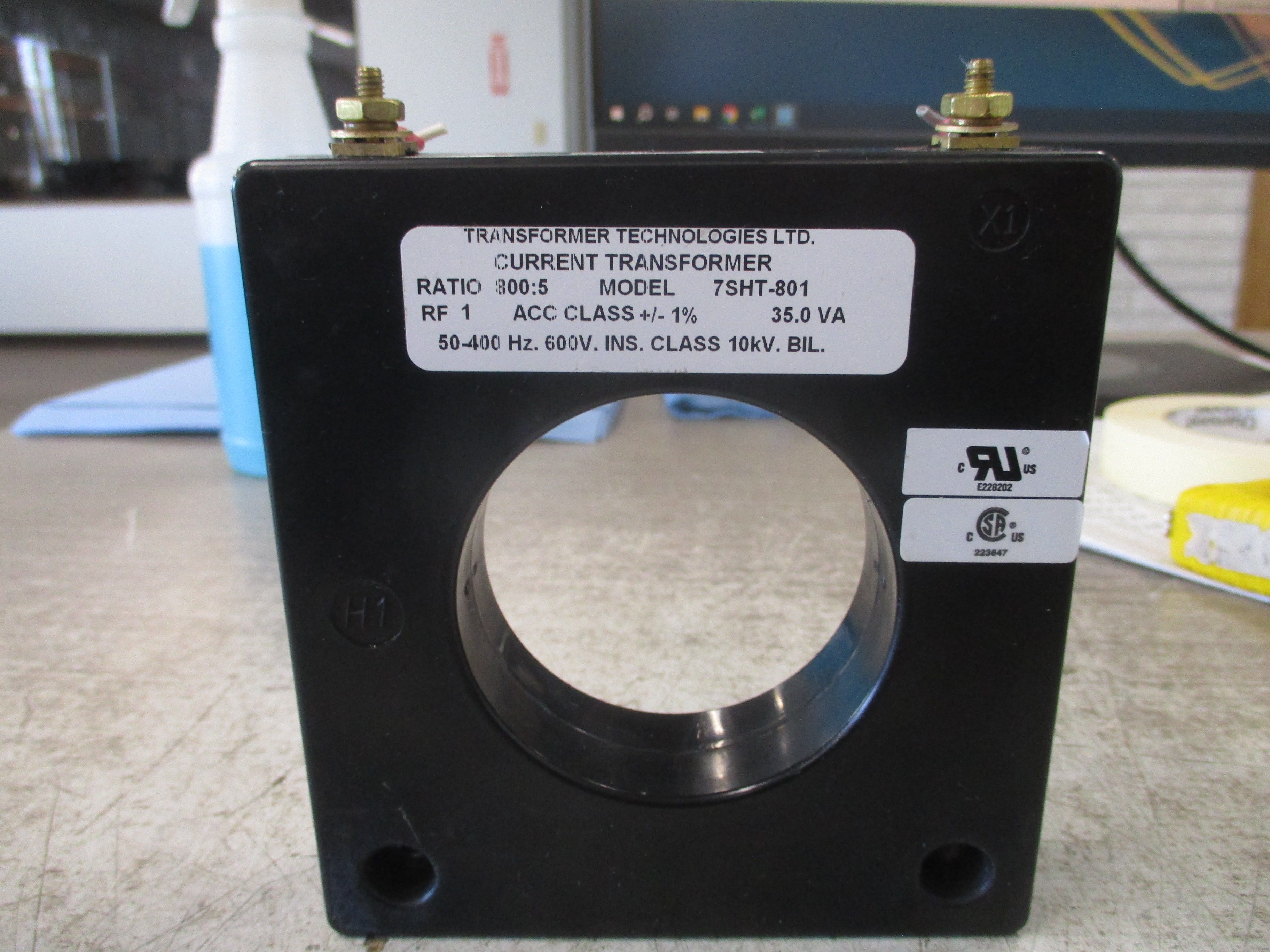 Transformer Technologies LTD Current Transformer 7SHT-801 Ratio 800:5A